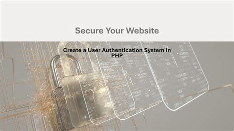Creating A User Authentication System In Php Registration Login And Security