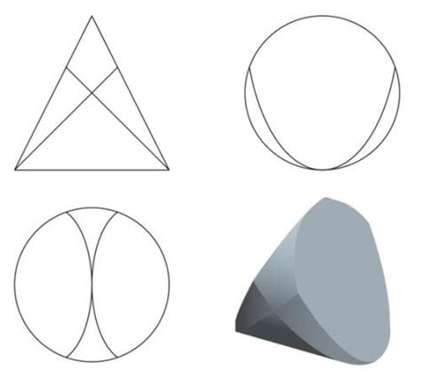 一个圆里有一个三角形是什么