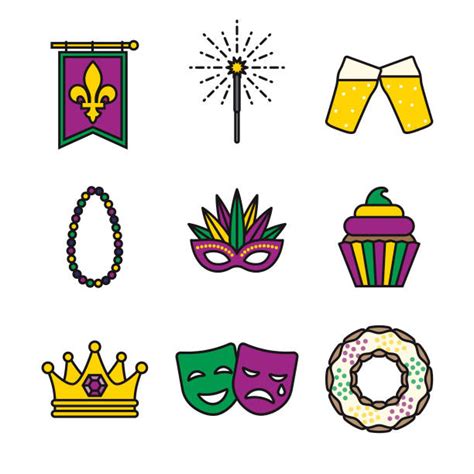1400 Mardi Gras New Orleans Mask Illustrations Royalty Free Vector