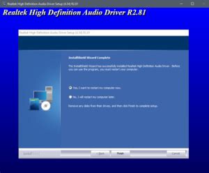 RealTek Audio Driver Install Loop Windows
