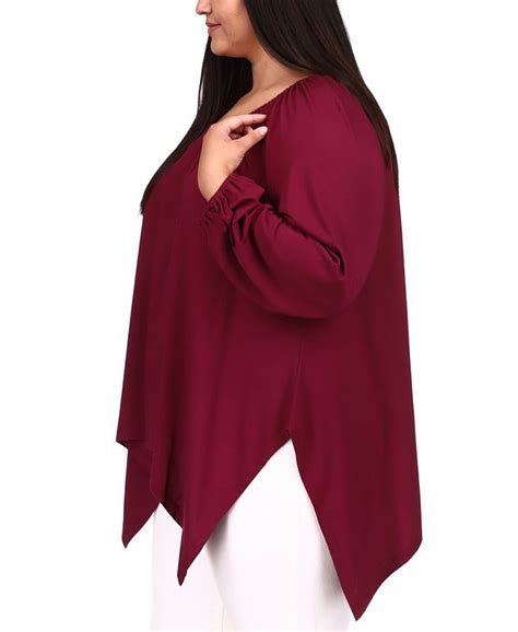 Michael Kors Plus Size Handkerchief Hem Top Macys