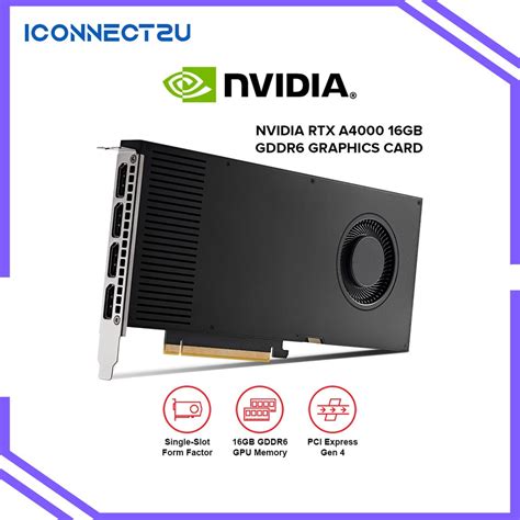 Asus Nvidia Rtx A4000 16gb Gddr6 140w Graphic Card Shopee Malaysia