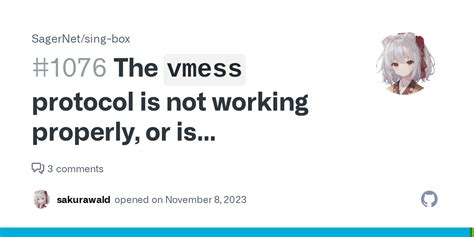 The `vmess` Protocol Is Not Working Properly Or Is Misconfigured And Needs To Be Corrected