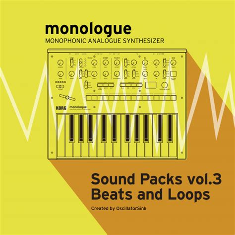 free korg monologue sound library beats and loops synthtopia