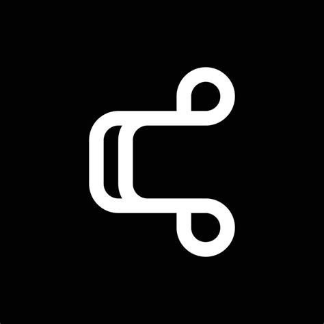 Diseño Moderno Del Logotipo De La Letra C Del Monograma 10030025 Vector