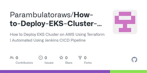 Github Parambulatorawshow To Deploy Eks Cluster On Aws Using