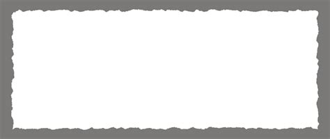 Premium Vector Torn Paper Frame Background White Blank Sheet