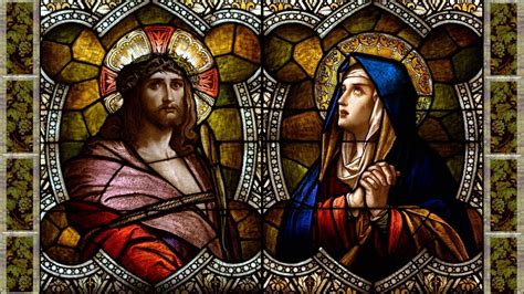 Jesus Christ And Virgin Mary Wall Decor Jesus Christ Holy Marie