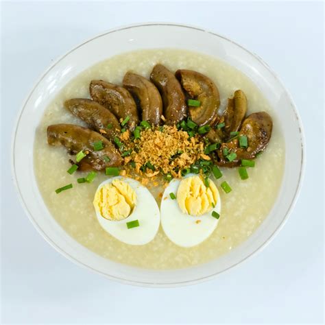 Lugaw With Isaw And Boiled Egg Goto Pilipinas