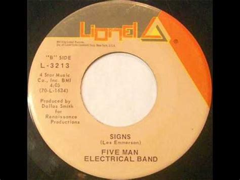 Five Man Electrical Band Signs Absolutely Right 1973 Vinyl Discogs