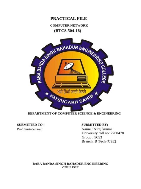 Practical File Logo Cn And Dbms Pdf