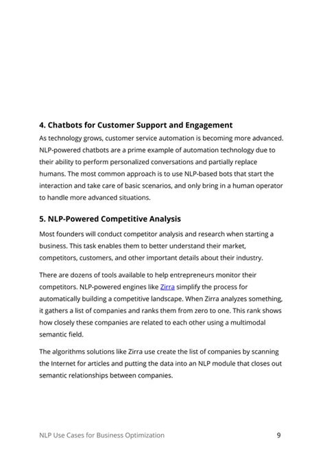 Natural Language Processing Use Cases For Business Optimization Pdf