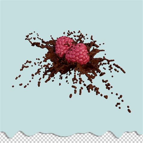 Premium Psd Realistic 3d Render Of Raspberry Fruit Best For Commercial And Design Purpose