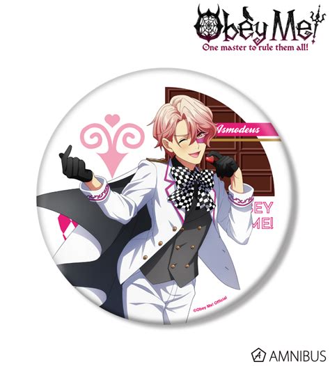 Obey Me 描き下ろしイラスト アスモデウス バレンタイン怪盗ver Big缶バッジ Amnibusアムニバス