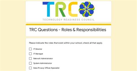 Technology Readiness Council On Linkedin Trc Questions Roles