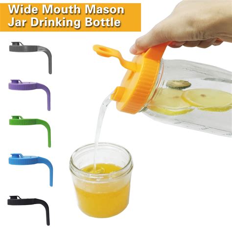 Homerr Mason Jar Handle Mason Jar Drinking Bottle Mason Jar Pour Spout