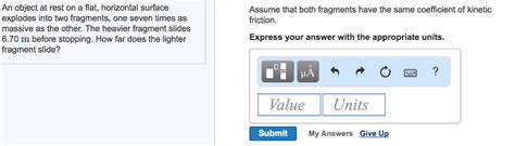 Solved An Object At Rest On A Flat Horizontal Surface Chegg