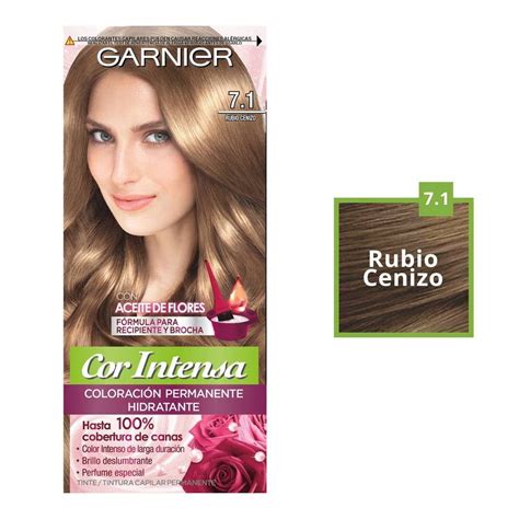 Tinte Para Cabello Garnier Cor Intensa 7 1 Rubio Ceniza Walmart En Línea