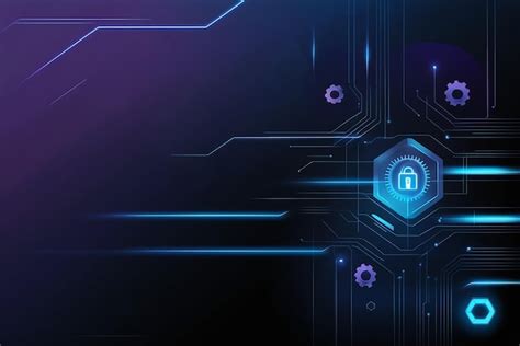 Background Of Modern Technology Concept Cybersecurity Background