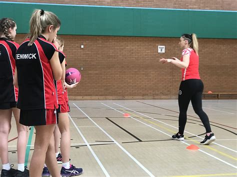 England Netball Training Session Bourne Academy