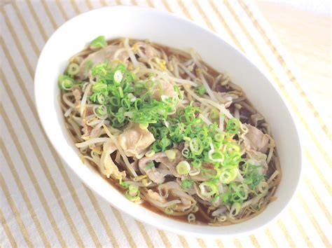 豚バラもやしポン酢のレシピ〜電子レンジで作る安ウマ簡単おかず〜