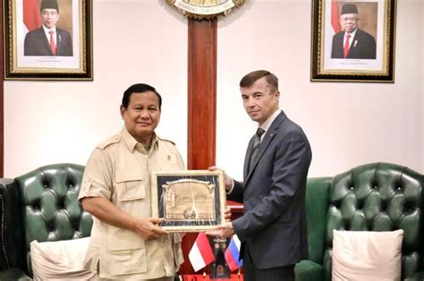 Menhan Prabowo Subianto Terima Kunjungan Dubes Rusia Bahas Tantangan
