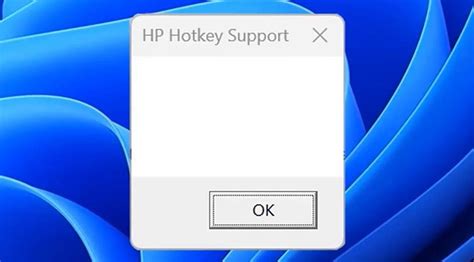 How To Fix Hp Hotkey Support Blank Popup Error