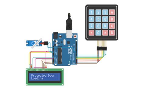 Circuit Design Door Security Tinkercad