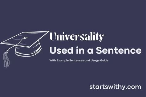 Universality In A Sentence Examples 21 Ways To Use Universality
