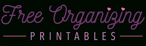 Free Printable Forms For Organizing Free Printable A Z