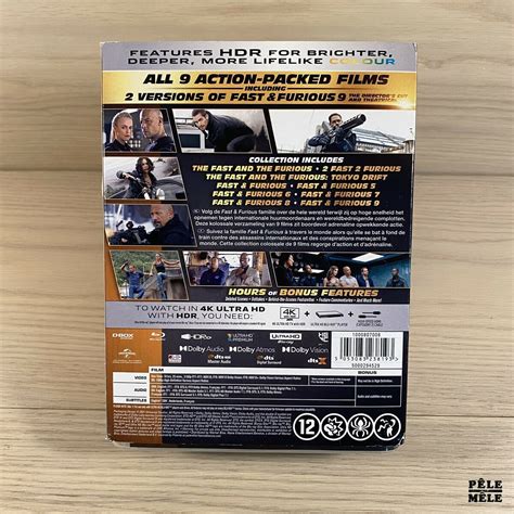 Fast Furious L intégrale Films K Ultra HD Blu ray Pêle Mêle Online