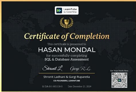 Hasan Mondal On Linkedin Sql Databasemanagement Dataanalysis Certification Professionalgrowth