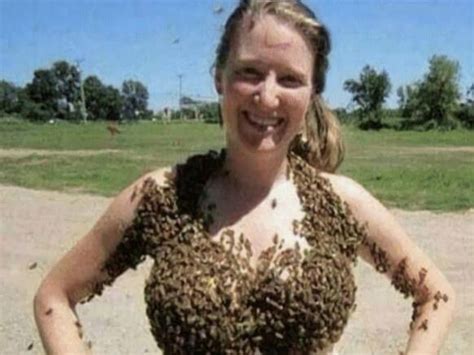 The Female Bee Beard Beekeeping