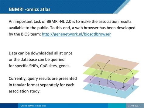 Development Of A Web Application For Browsing Bbmri Omics Data Ppt
