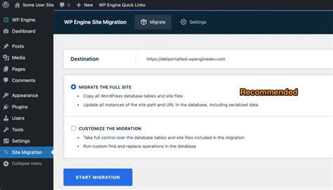 WP Engine Site Migration Plugin Support Center