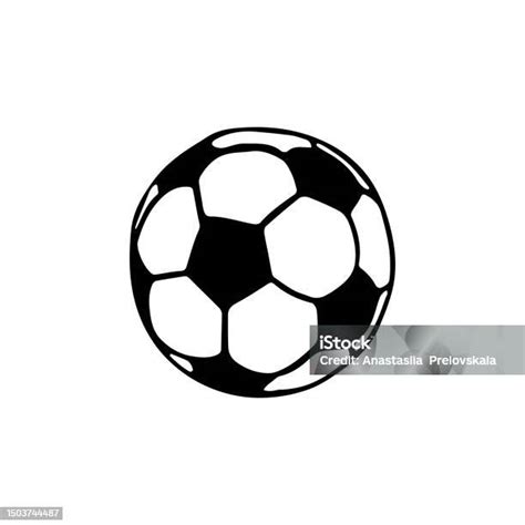 손으로 그린 낙서 축구공 축구공 아이콘 흰색 배경에 격리되어 있습니다 축구공에 대한 스톡 벡터 아트 및 기타 이미지 축구공