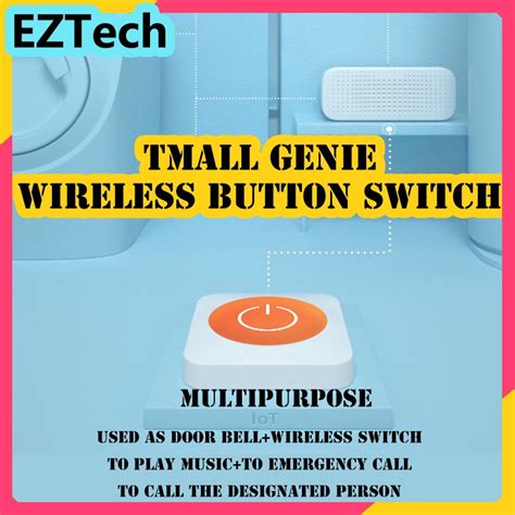 Eztech Tmall Genie Wireless Button Switch Remote Control One Button To