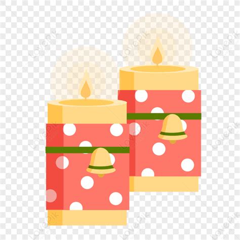 종소리와 함께 귀여운 일러스트 노란 촛불 불장식새로운 Png 일러스트 무료 다운로드 Lovepik