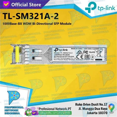 Jual TP LINK TL SM A Base BX WDM Bi Directional SFP Module SM A Jakarta Pusat