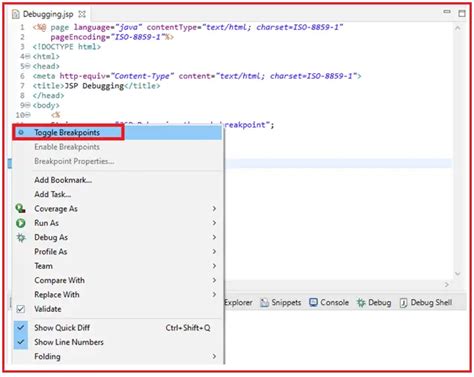 Debugging In JSP With Examples Dot Net Tutorials