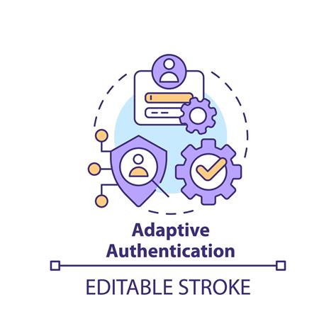 Adaptive Authentication Concept Icon User Recognition Access To Profile Abstract Idea Thin