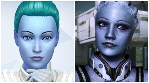 Cas Crossovers Liara Tsoni From Mass Effect Rthesims