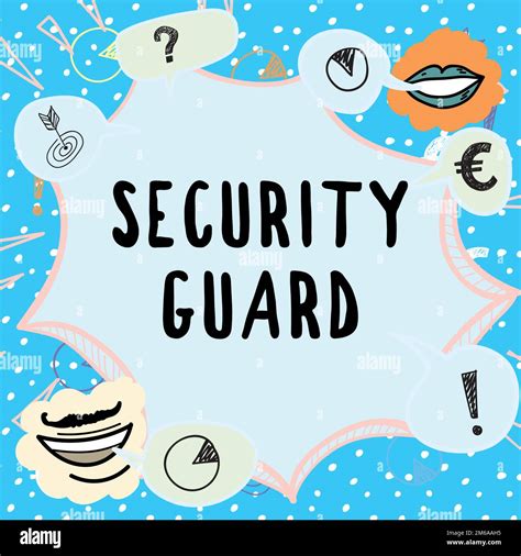 Text Sign Showing Security Guard Business Showcase Tools Used To Manage Multiple Security