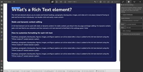 Ajouter Des Composants Dans Un Rich Text Webflow