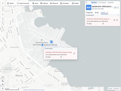 map time events palantir