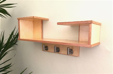 Funky Offset Floating Shelf Smaller Etsy