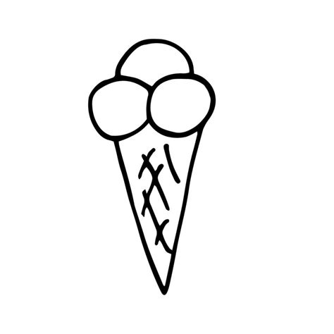 Vector Set Of Doodle Ice Cream Hand Drawn Clip Art Summer Time Sweet