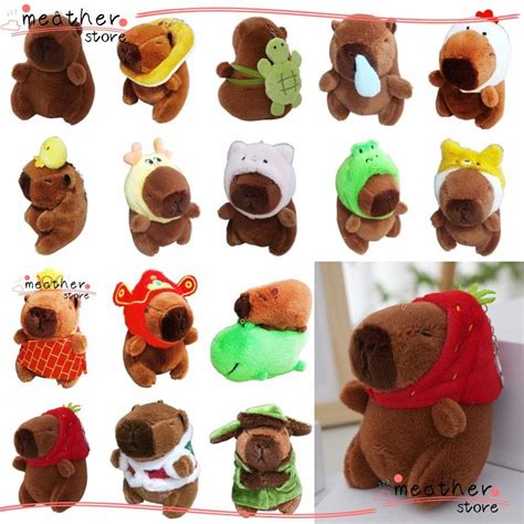Meatherstore จําลอง Capybara จี้ ของเล่นน่ารักmulticolor Plush