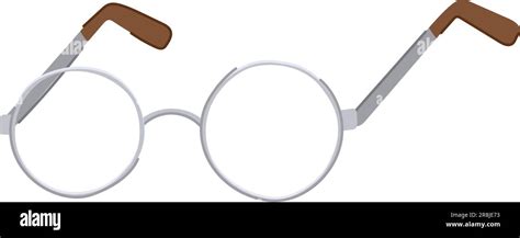 Internet Computer Glasses Cartoon Vector Illustration Stock Vector