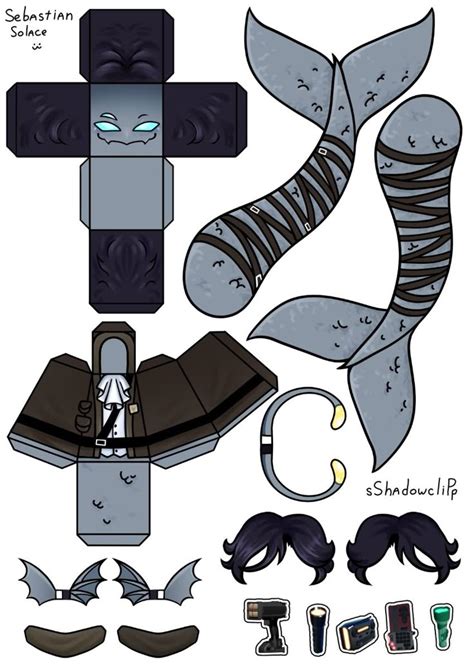 Sebastian Solace Pressure Papercraft Schizzi Di Personaggio Campi Di